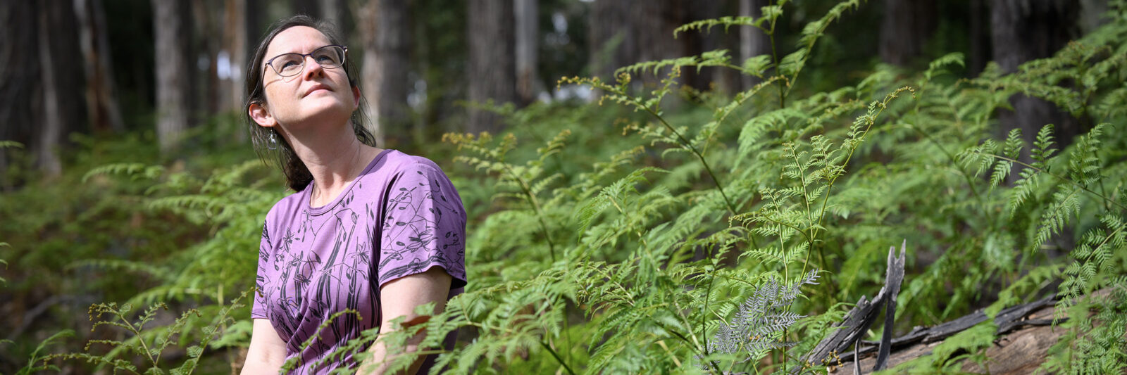 Caitlin sitting in nature (Martin Griffith) - Victorian National Parks ...