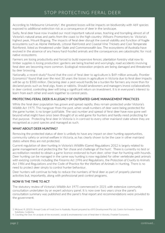 Joint letter calls on Victorian Government to stop protecting feral ...